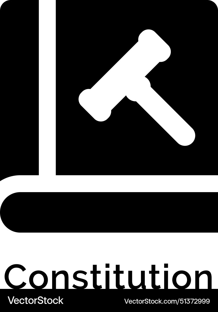 Law constitution icon Royalty Free Vector Image