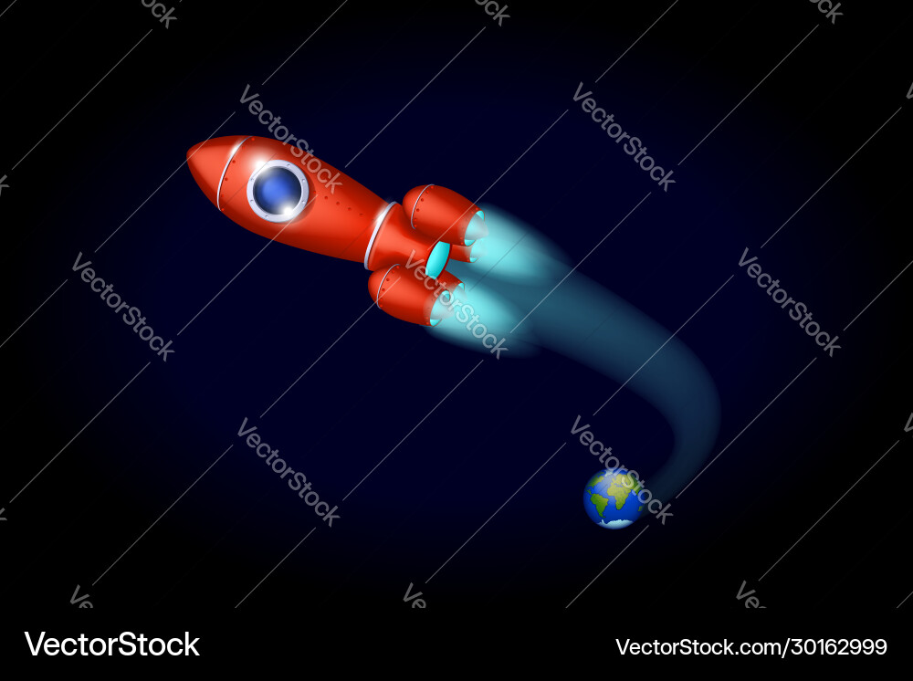 Space ship 5 Royalty Free Vector Image - VectorStock