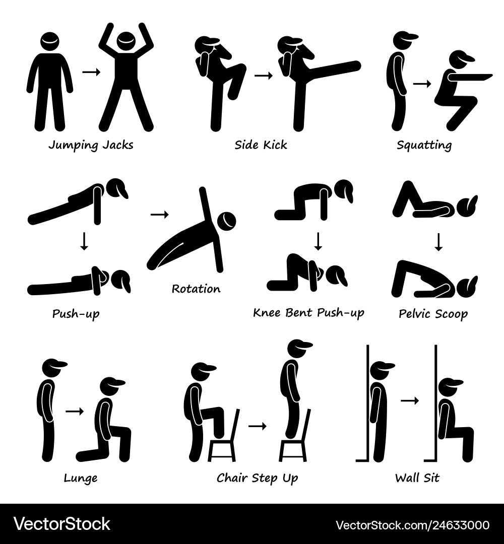 Wall Squat Vector Images (88)