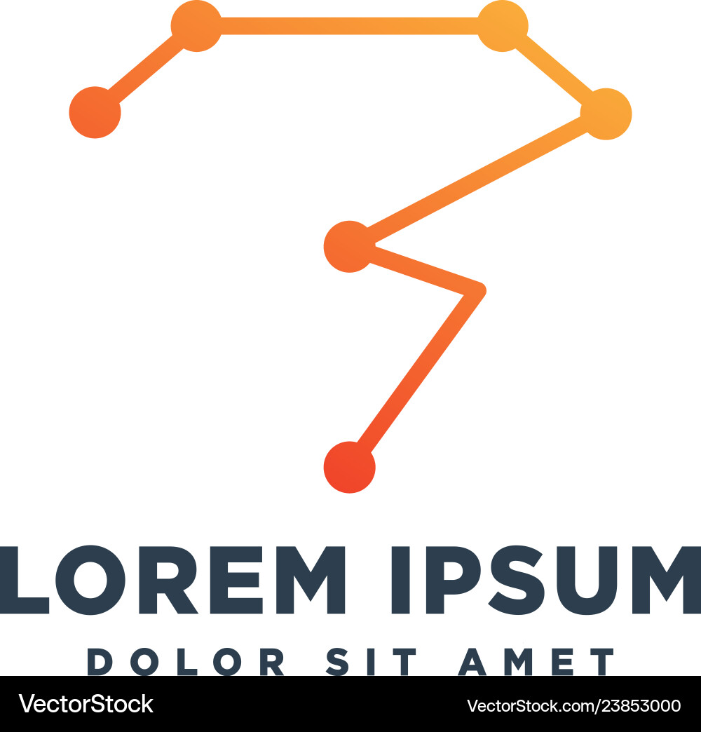 Diamond Line Art Logo Template Royalty Free Vector Image