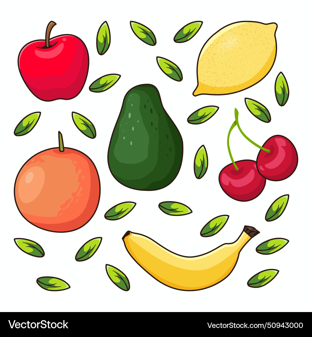 Fruits Royalty Free Vector Image - VectorStock