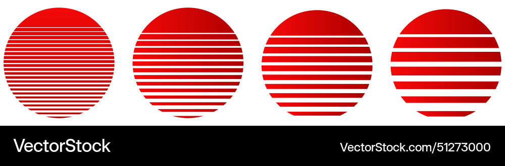 Old vintage sun circle logo design Royalty Free Vector Image