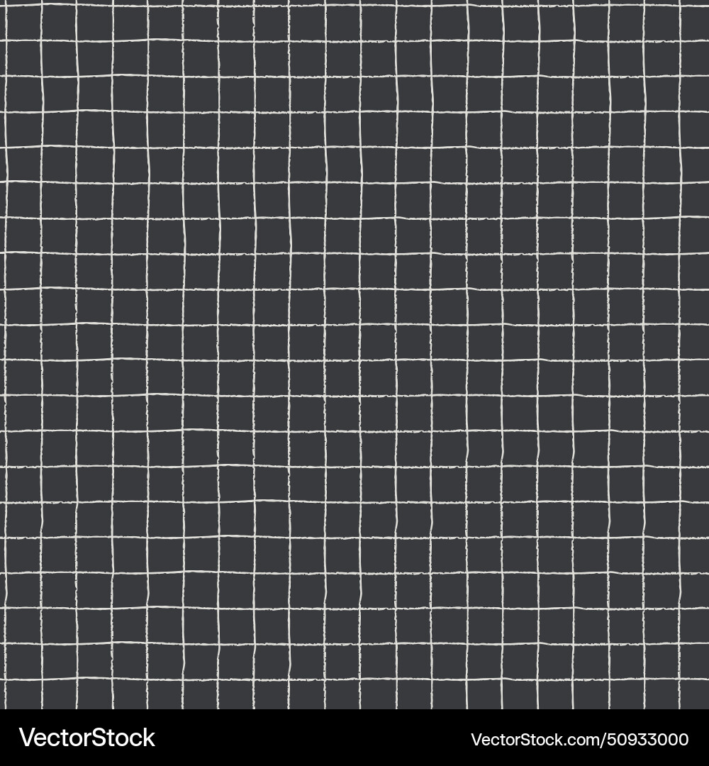 Seamless plaid pattern with hand drawn grid Vector Image