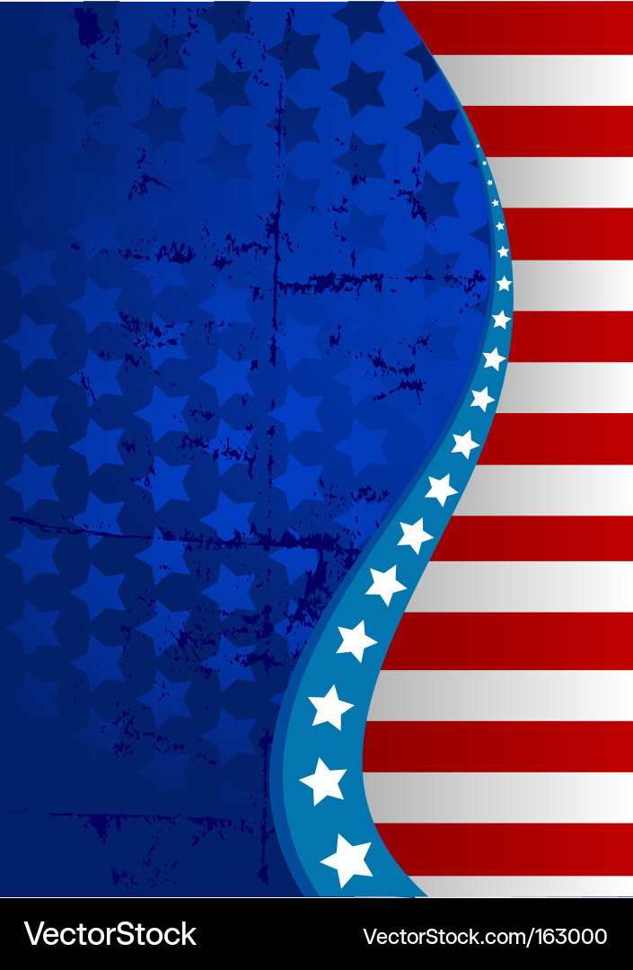 Stars and Stripes Background Royalty Free Vector Image