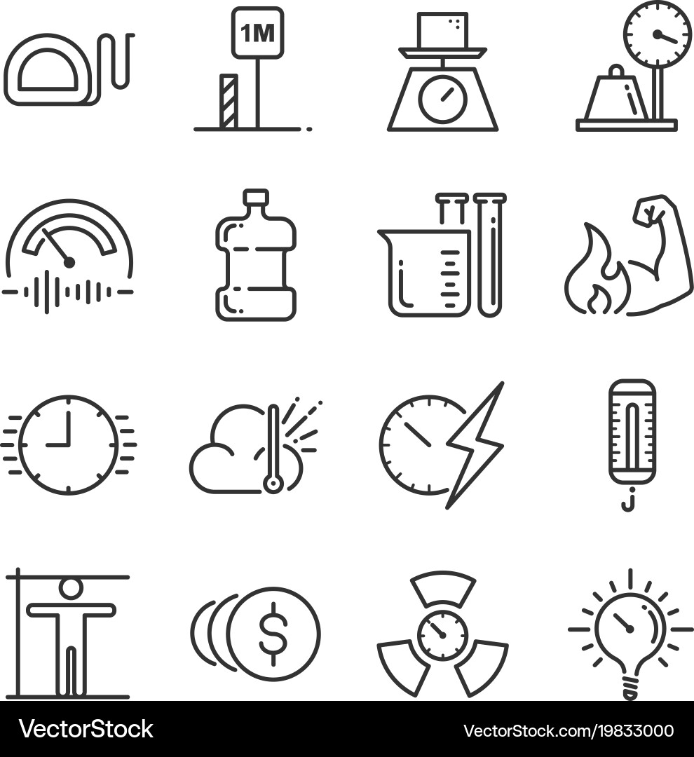 Unit of measurement icon Royalty Free Vector Image