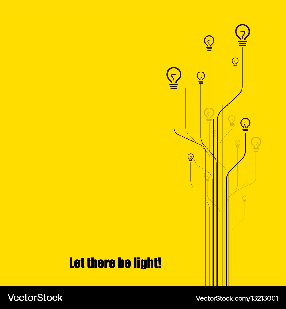 Electric Lightbulb Background Royalty Free Vector Image