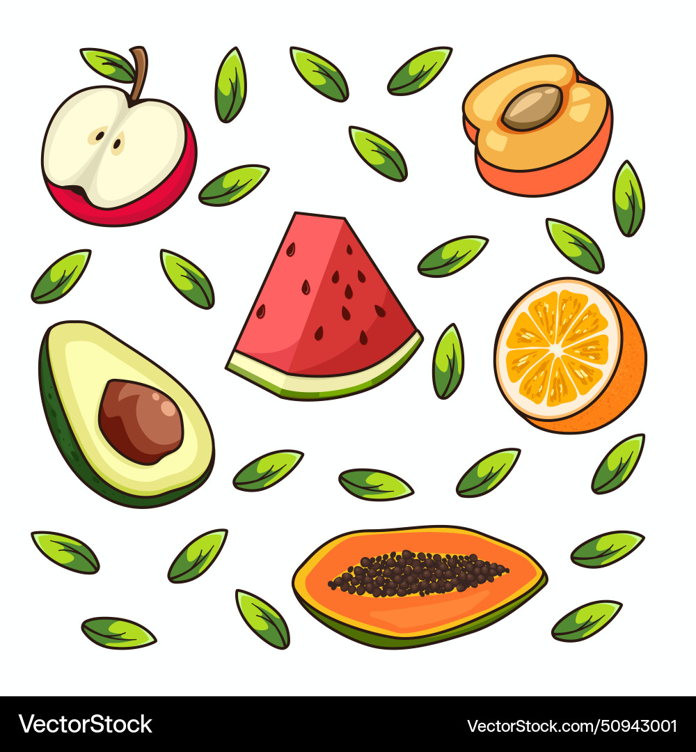 Fruits Royalty Free Vector Image - VectorStock