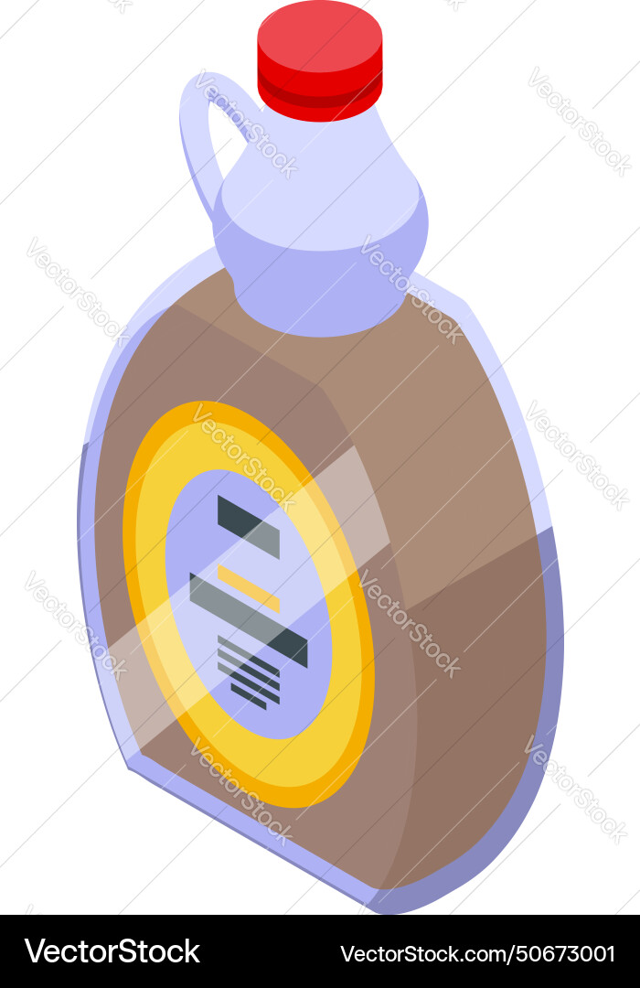 Maple foliage extract fluid icon isometric Vector Image