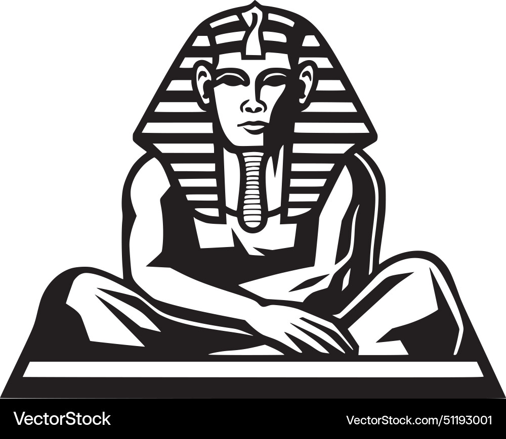 Sphinx - minimalist and simple silhouette Vector Image