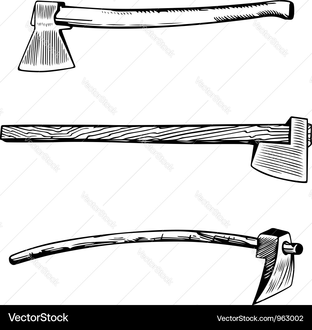 Antique Axe Royalty Free Vector Image - VectorStock