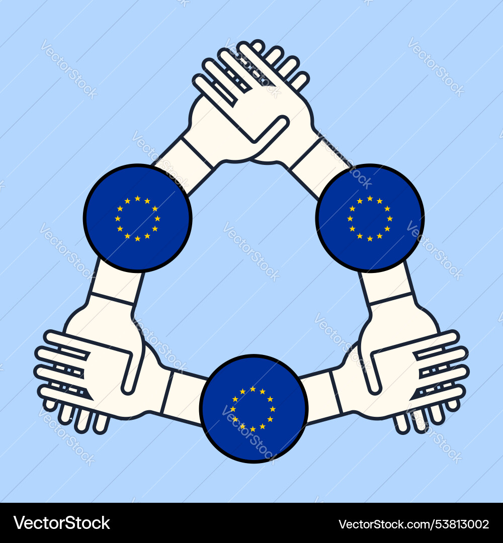 European union identity Royalty Free Vector Image