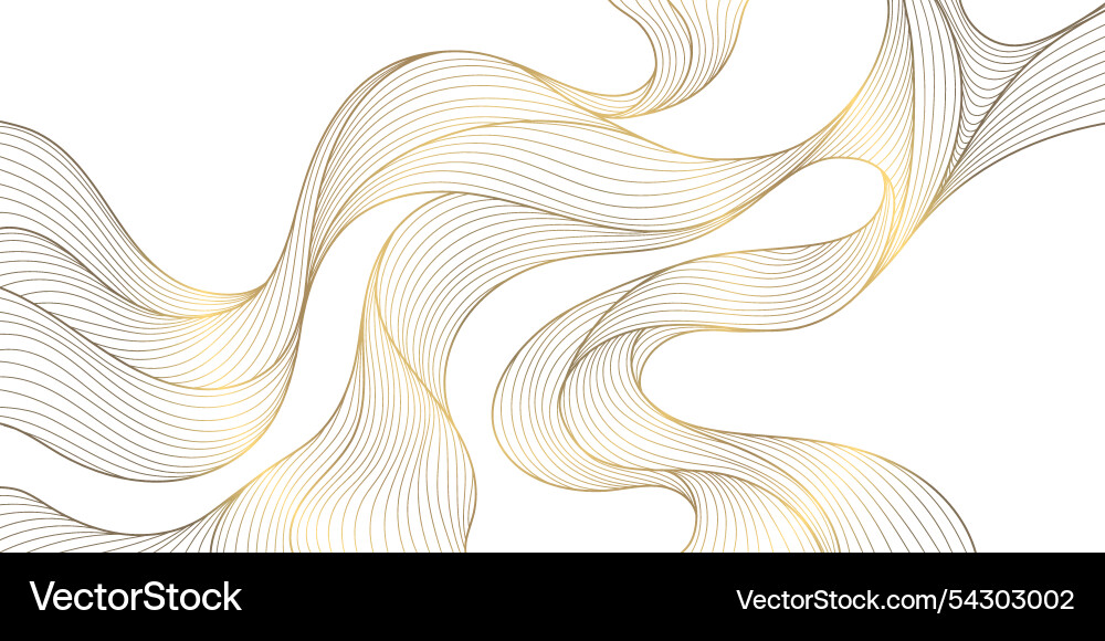 Luxury Gold Line Background Royalty Free Vector Image