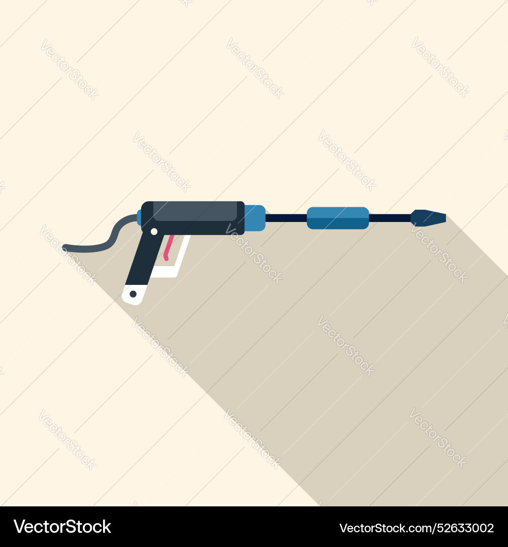 Pressure washer cleaning tool with long shadow Vector Image