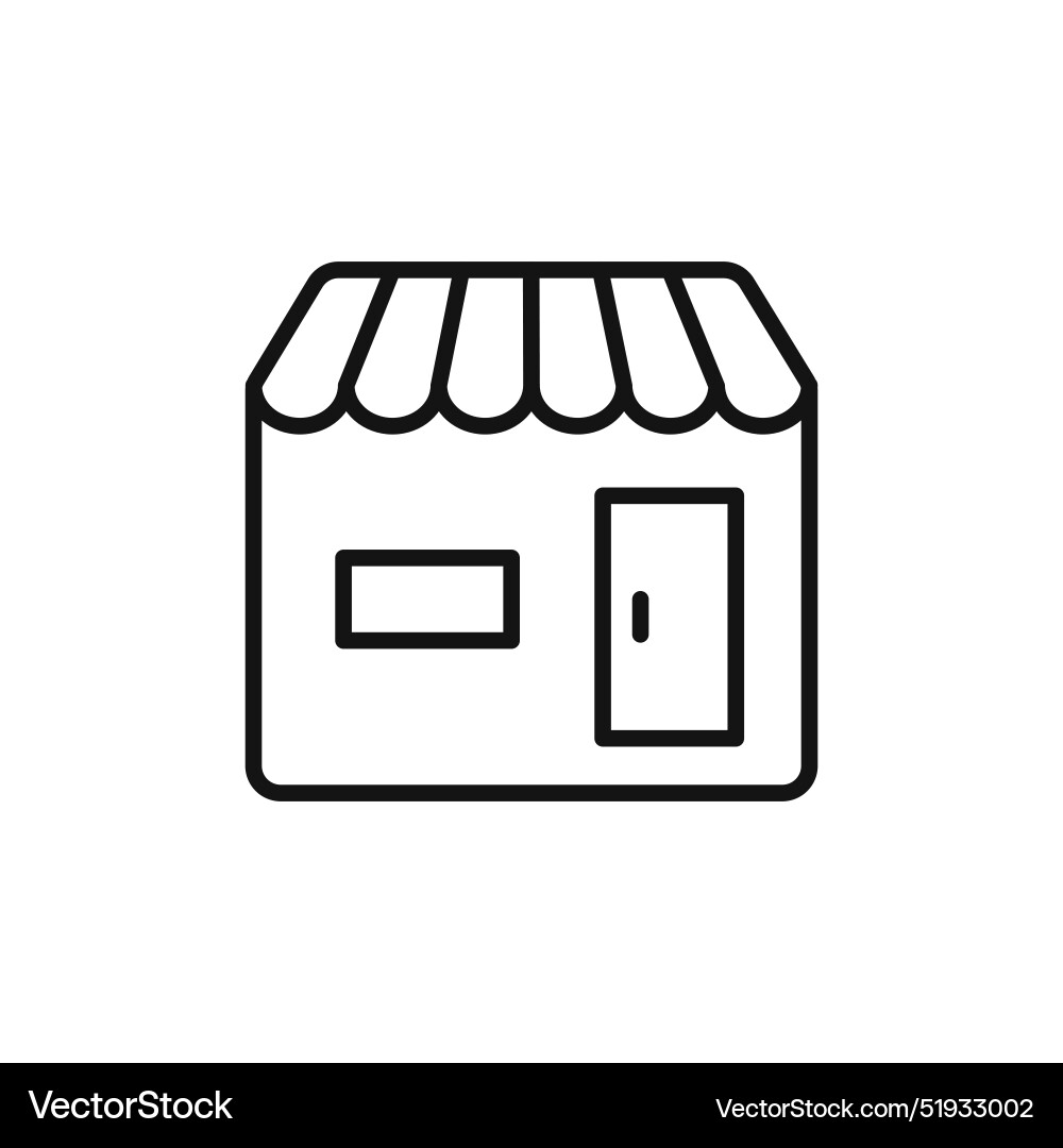 Retail shop icon perfect for storefronts Vector Image