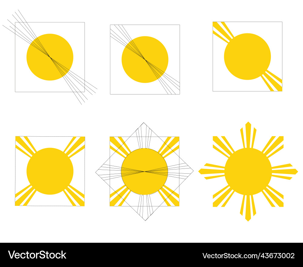 Sun philippines Royalty Free Vector Image - VectorStock