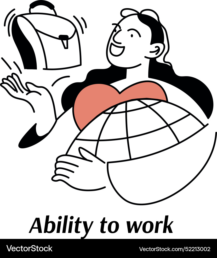 The ability to work Royalty Free Vector Image - VectorStock
