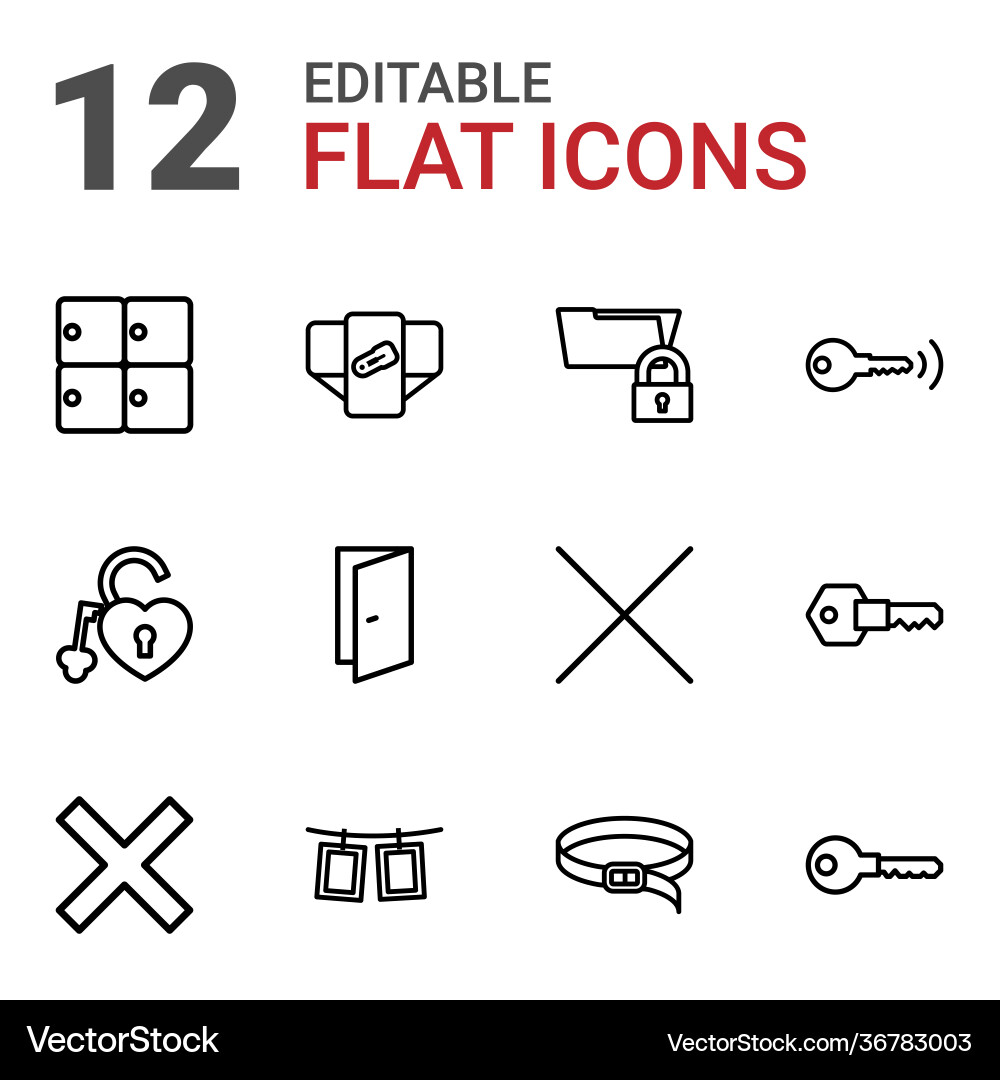 12 close icons Royalty Free Vector Image - VectorStock