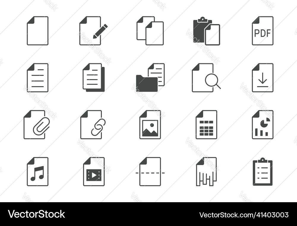 File flat icons include icon Royalty Free Vector Image