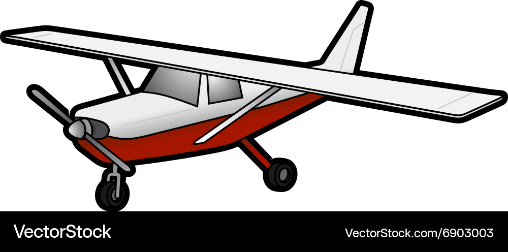 Single Engine Plane Royalty Free Vector Image - VectorStock