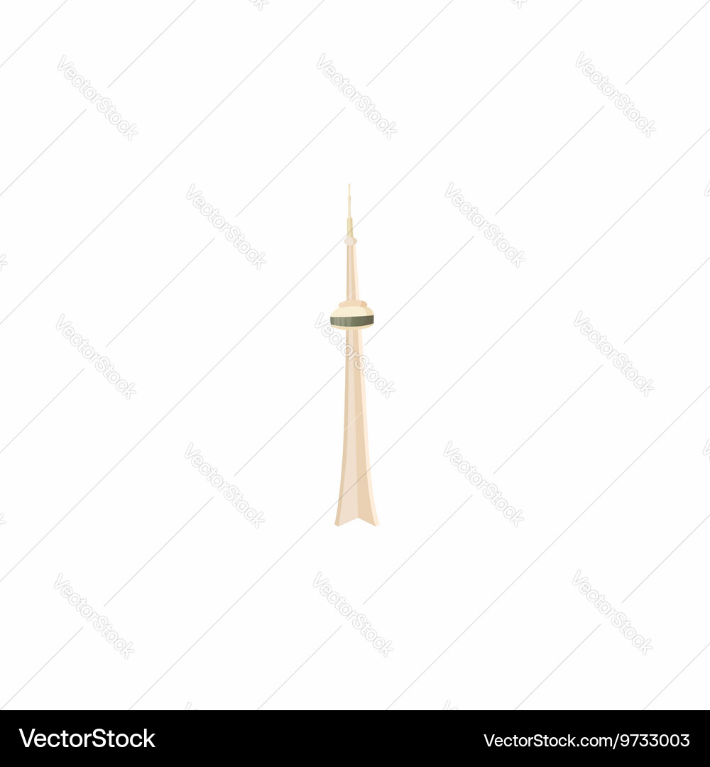 Tv tower icon cartoon style Royalty Free Vector Image