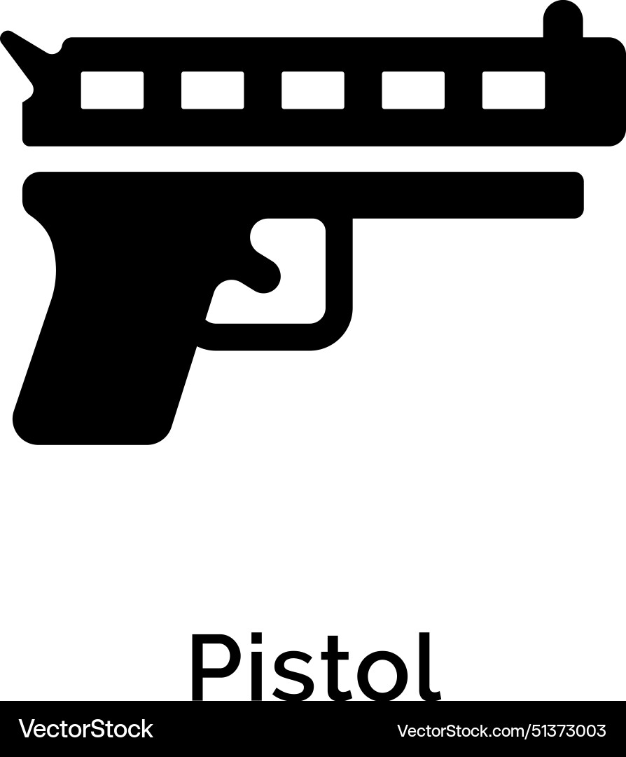 Weapon gun icon Royalty Free Vector Image - VectorStock