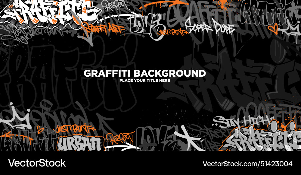 Graffiti background Royalty Free Vector Image - VectorStock
