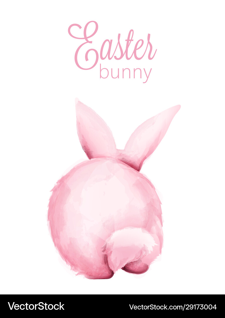 Rabbit From Behind Vector Images (22)