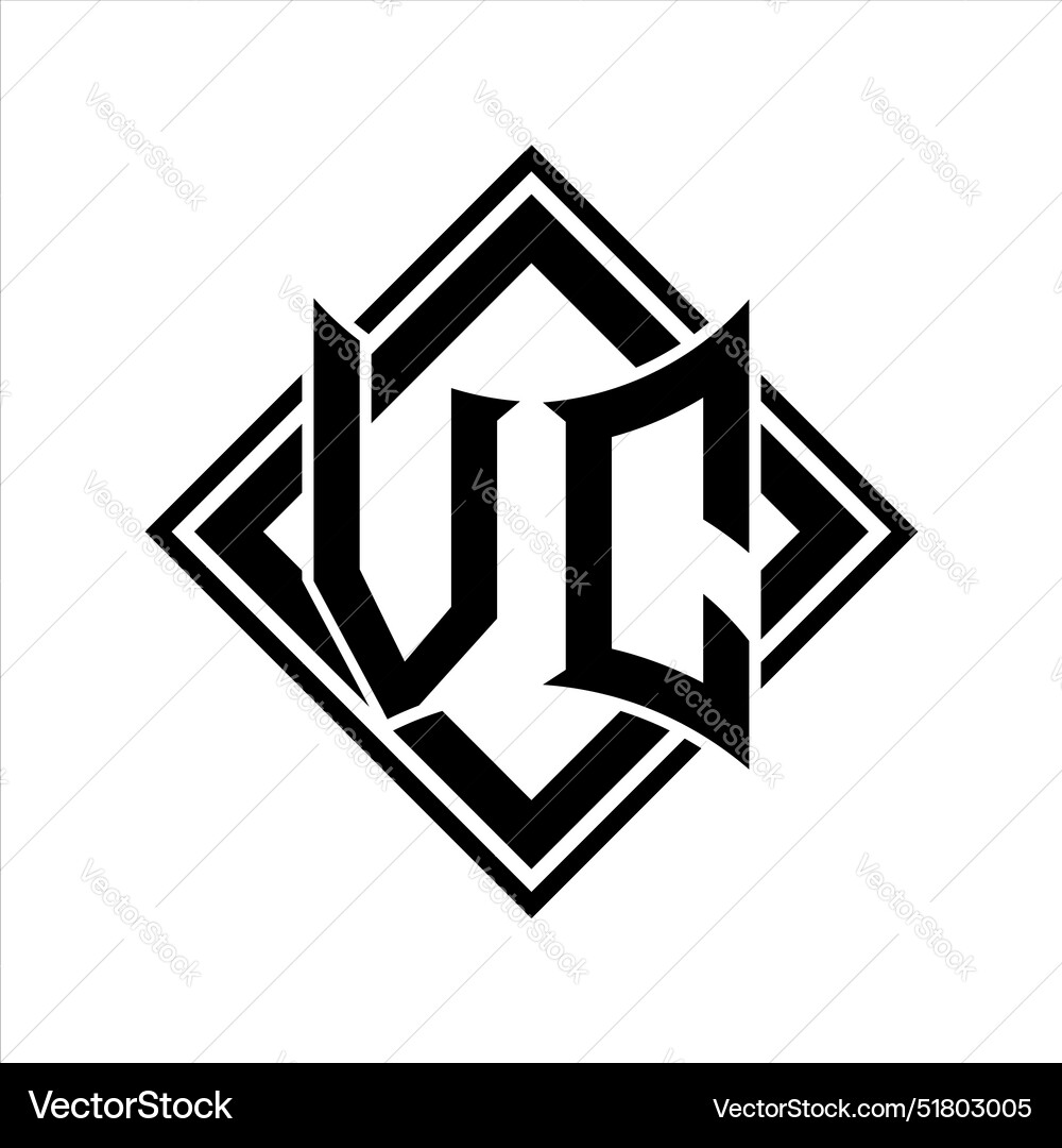 Vc letter logo with abstract shield shape – Royalty-Free Vector ...