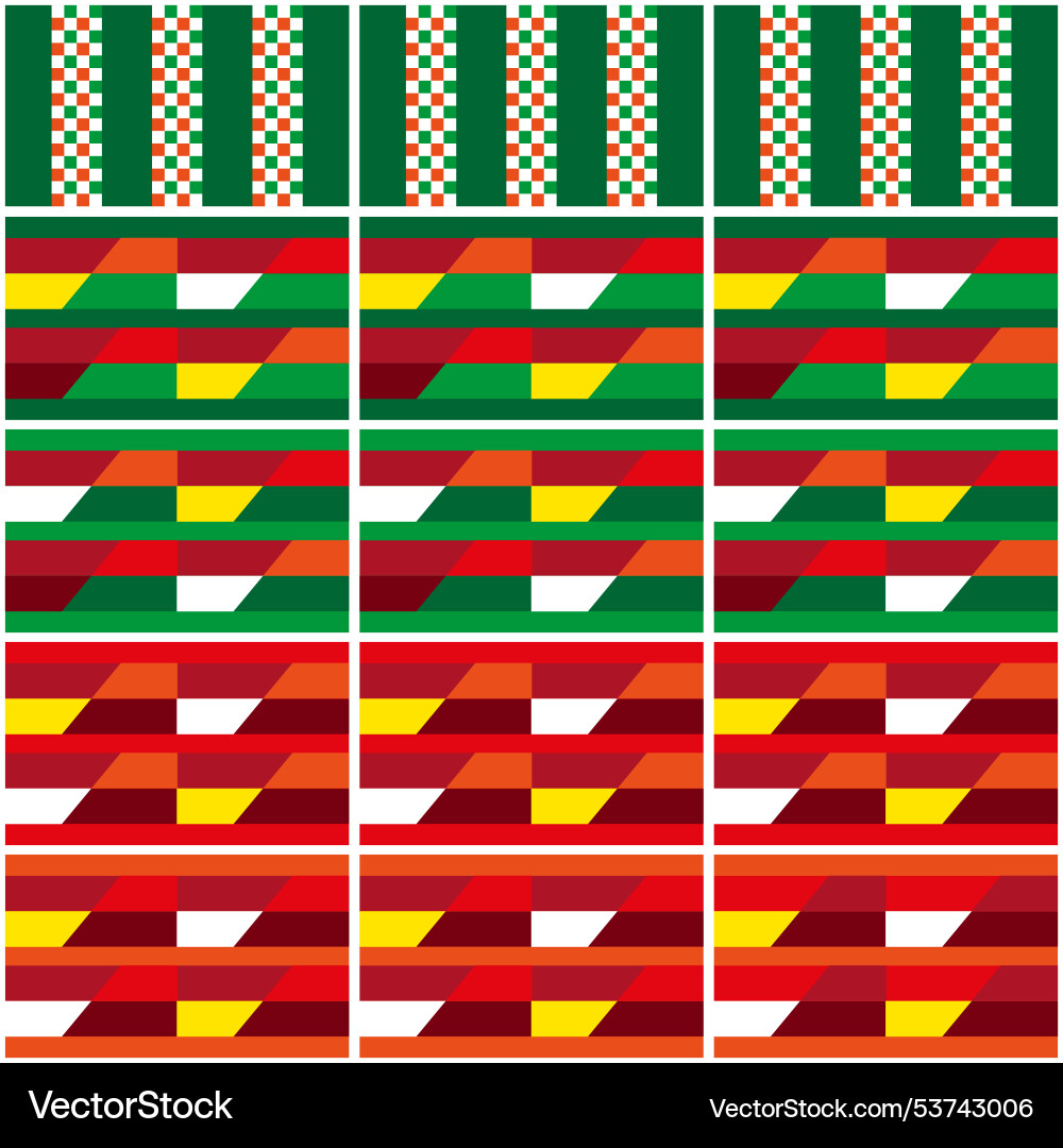 African seamless textile or fabric pattern Vector Image