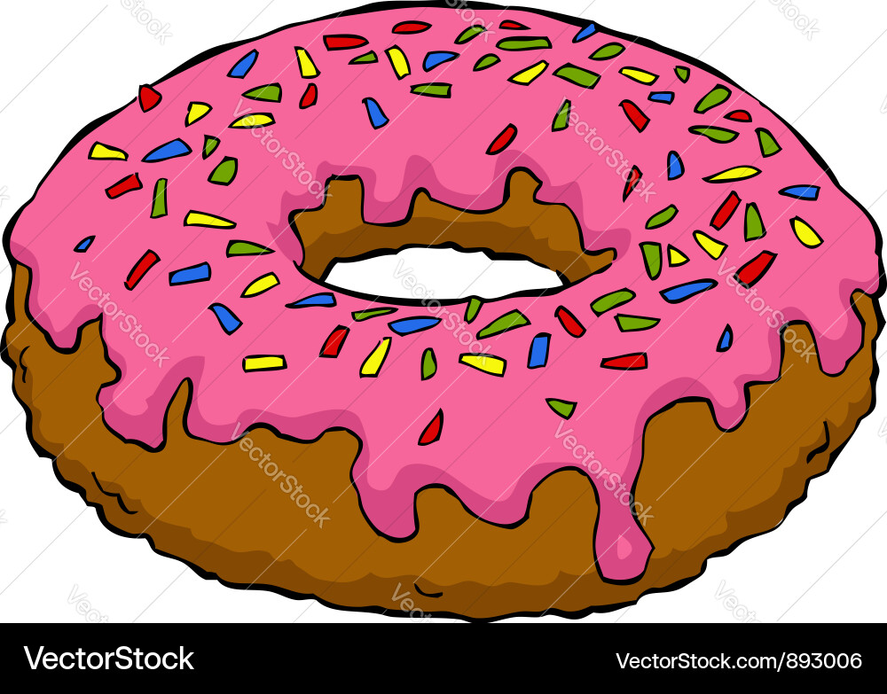 Donut Royalty Free Vector Image - VectorStock