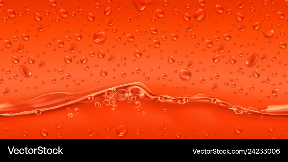 Drops red seamless pattern 3d realistic Royalty Free Vector