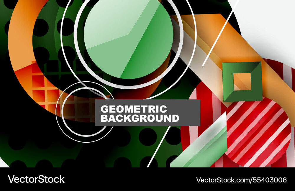 Dynamic complex geometric abstract background Vector Image