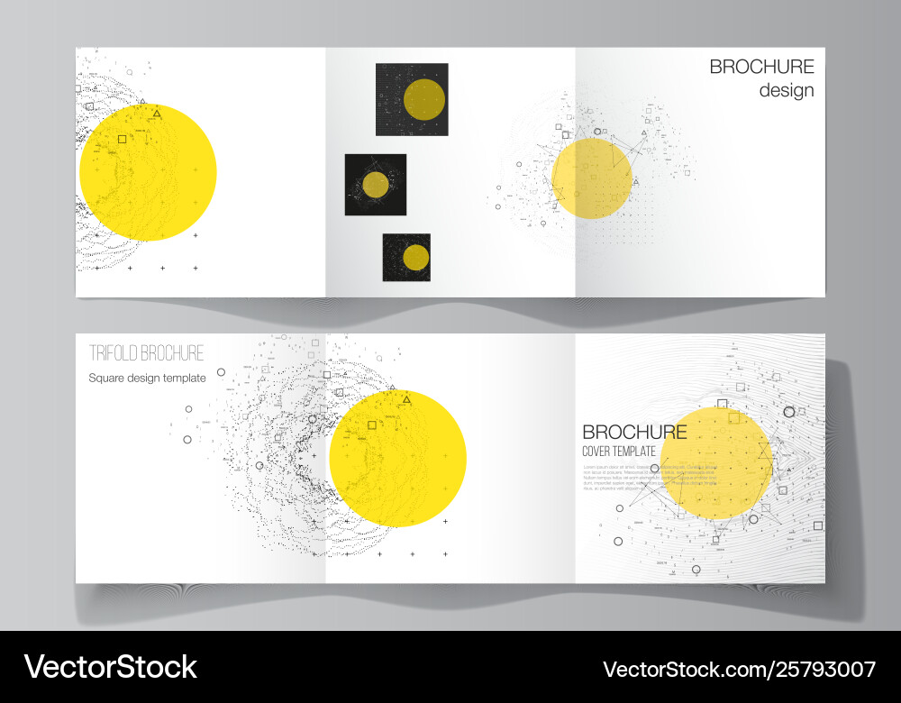 Editable layout square format covers Royalty Free Vector