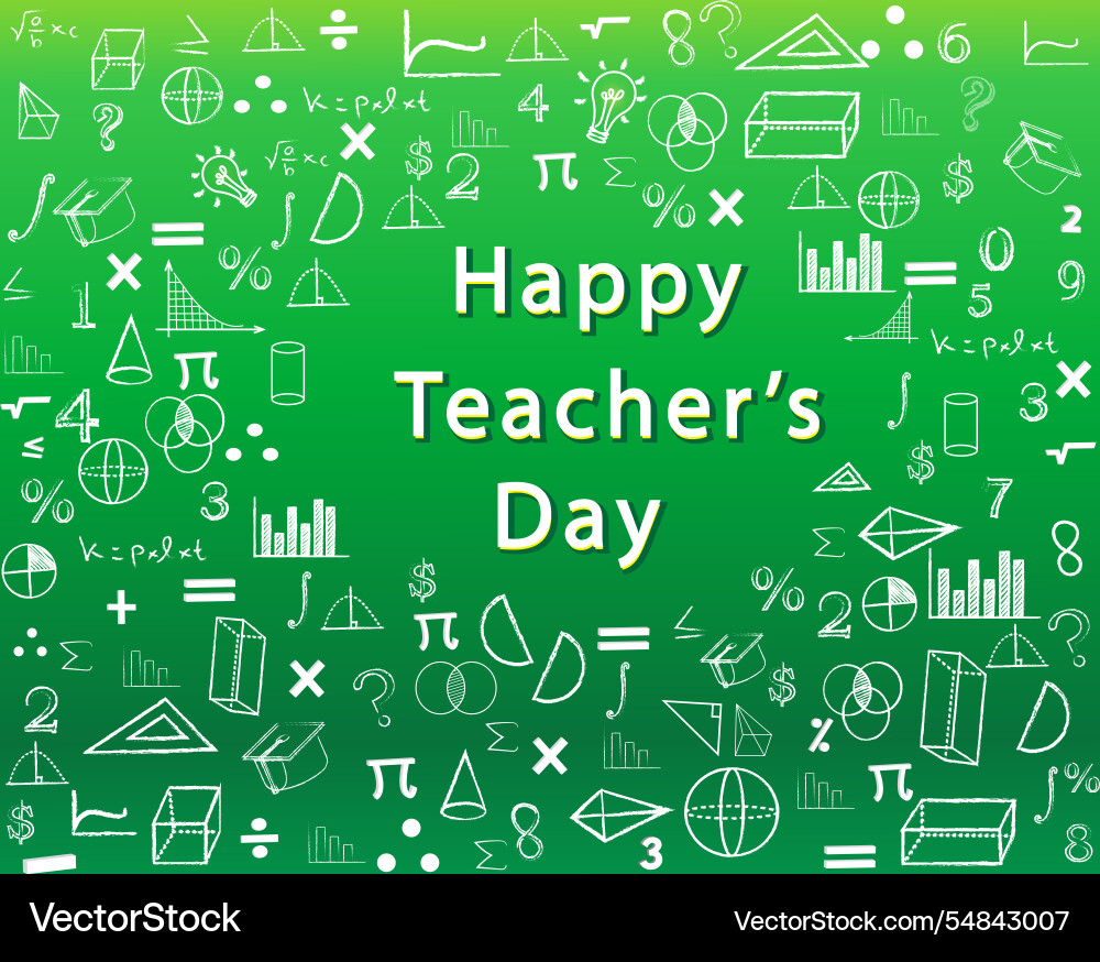 Happy teachers day banner template Royalty Free Vector Image