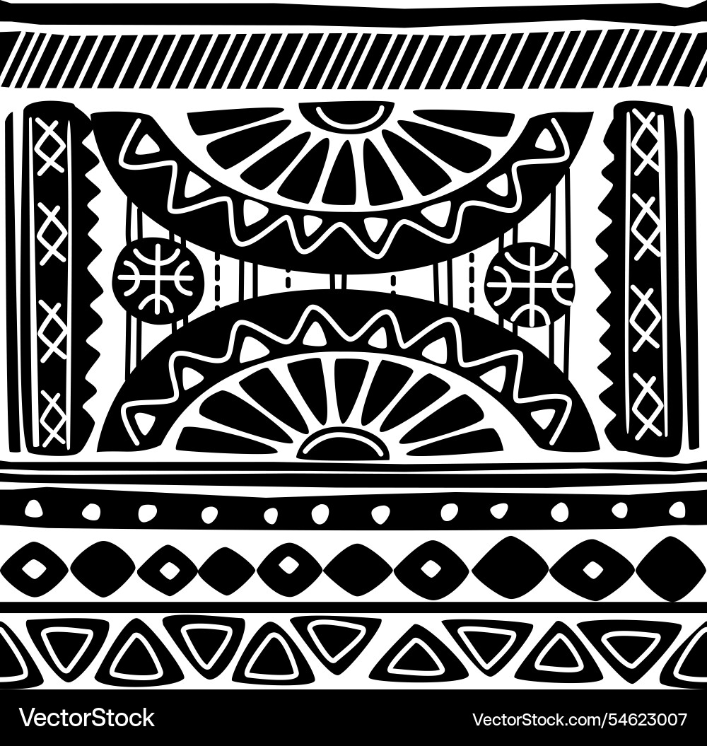 Seamless pattern tribal texture ethnic background Vector Image