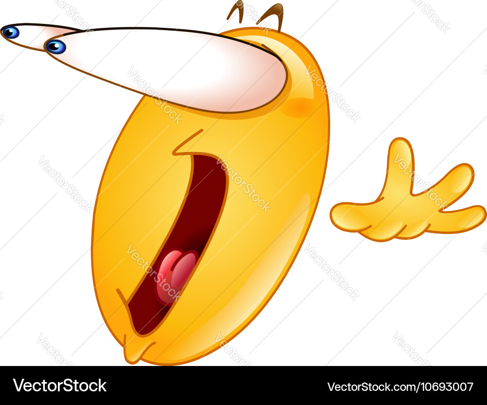 Shocked Emoticon - Wild Eyes Royalty Free Vector Image