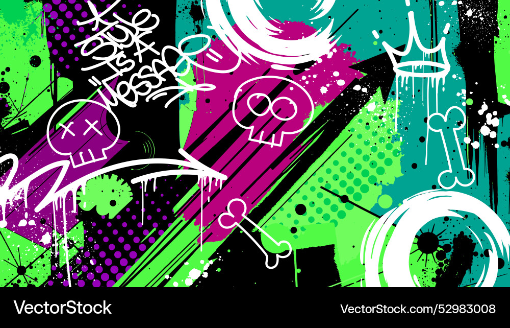 Abstract graffiti background 11 Royalty Free Vector Image