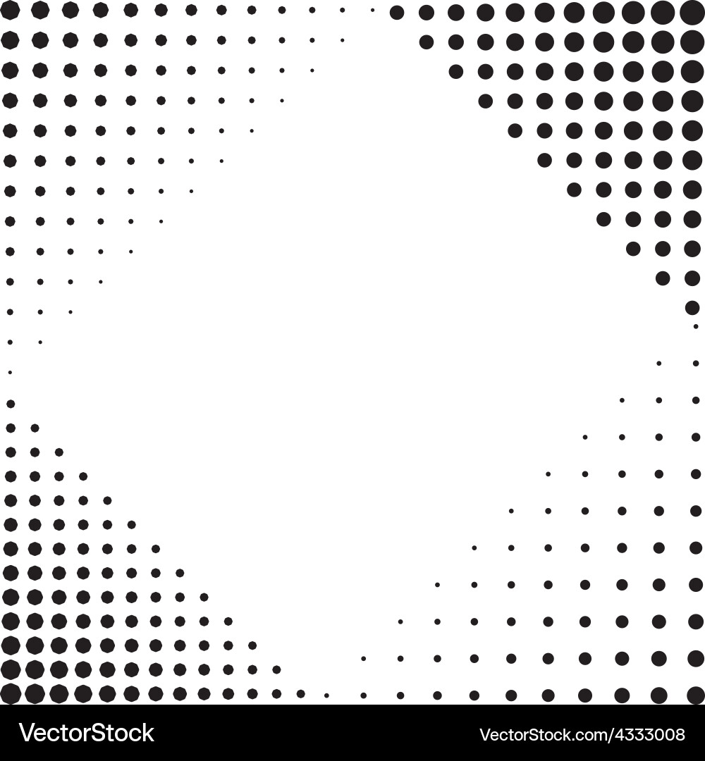 Corner halftone textures Royalty Free Vector Image