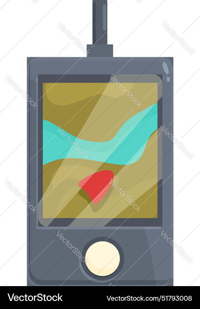 Echo sounder showing river bed and current Vector Image