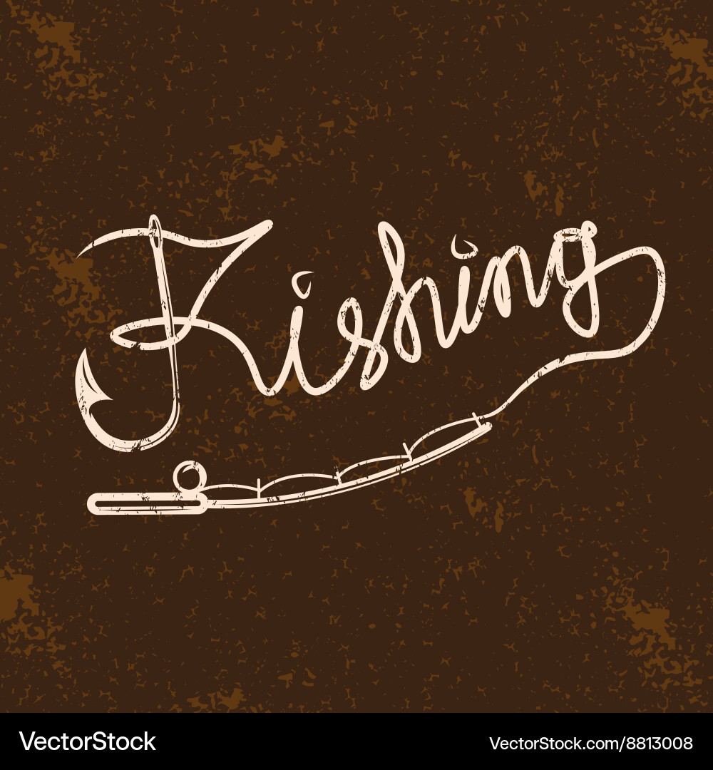 Fishing Hook Grunge Message Royalty Free Vector Image