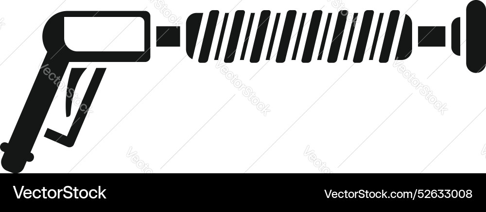 Pressure washer gun cleaning tool with long Vector Image