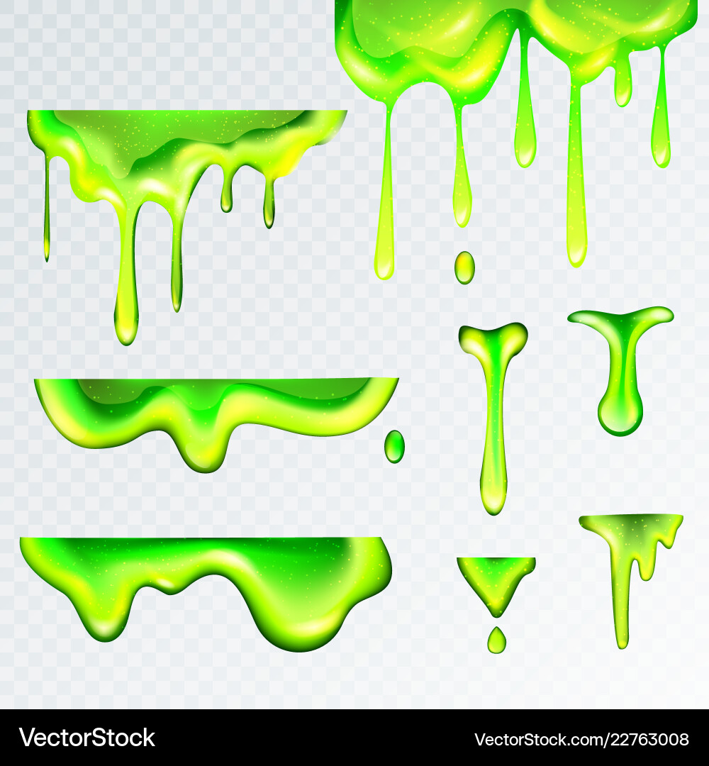 Realistic Green Goo Splash Royalty Free Vector Image