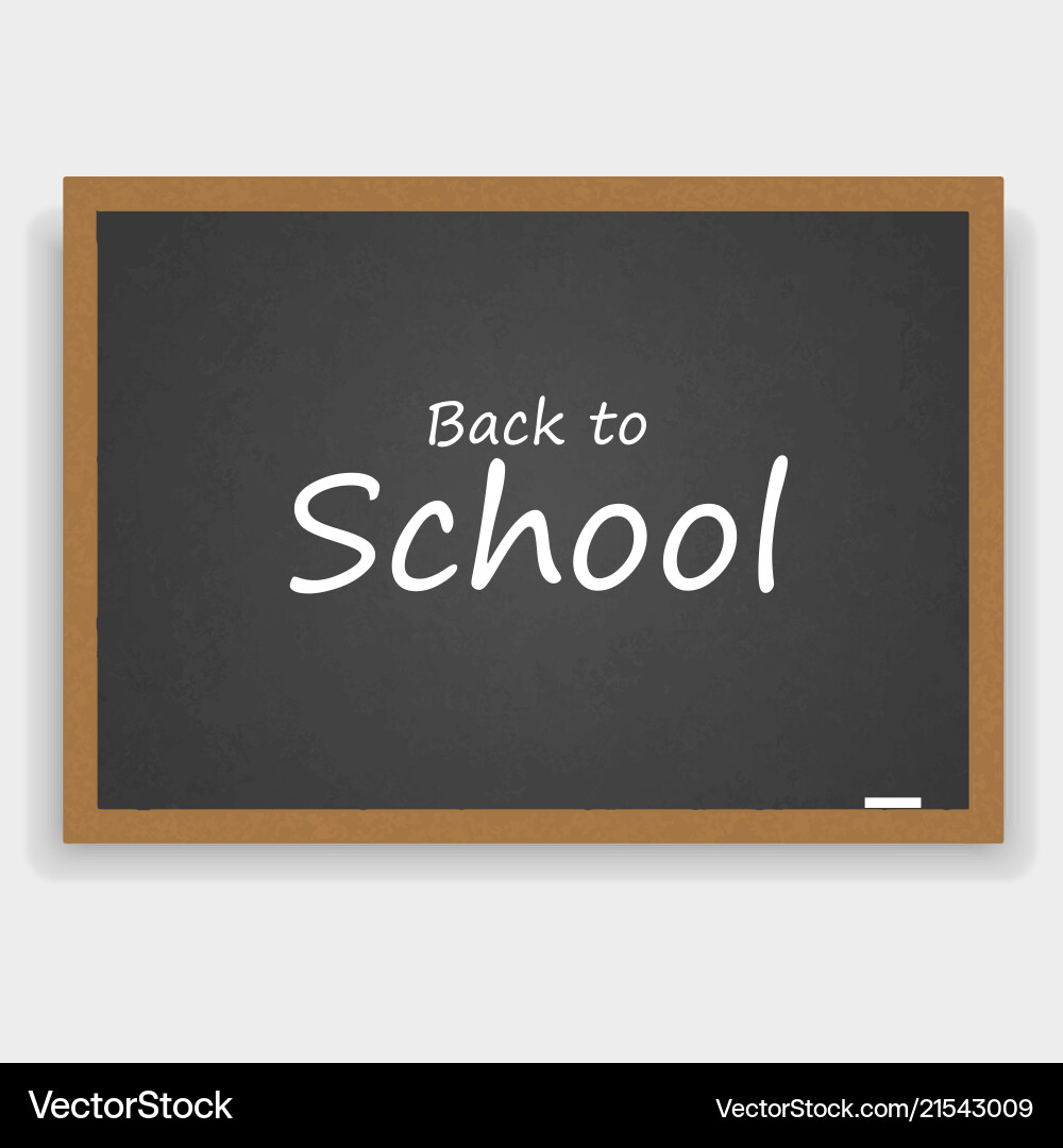 Zurück zur Schule Hintergrund mit Blackboard Vektorbild