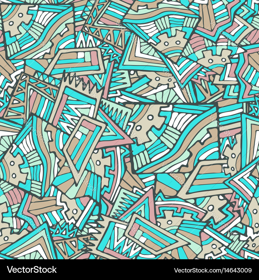 Bright graffiti seamless pattern Royalty Free Vector Image