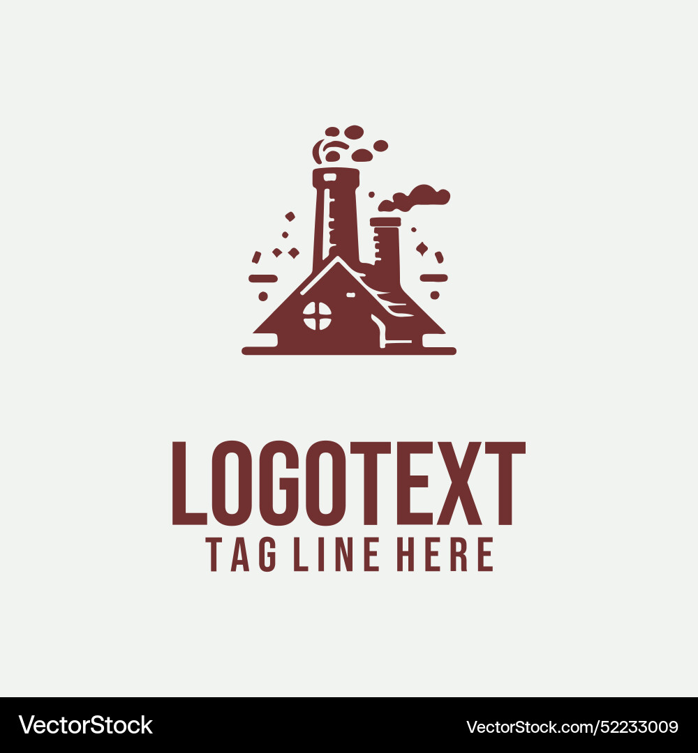 Chimney logo Royalty Free Vector Image - VectorStock