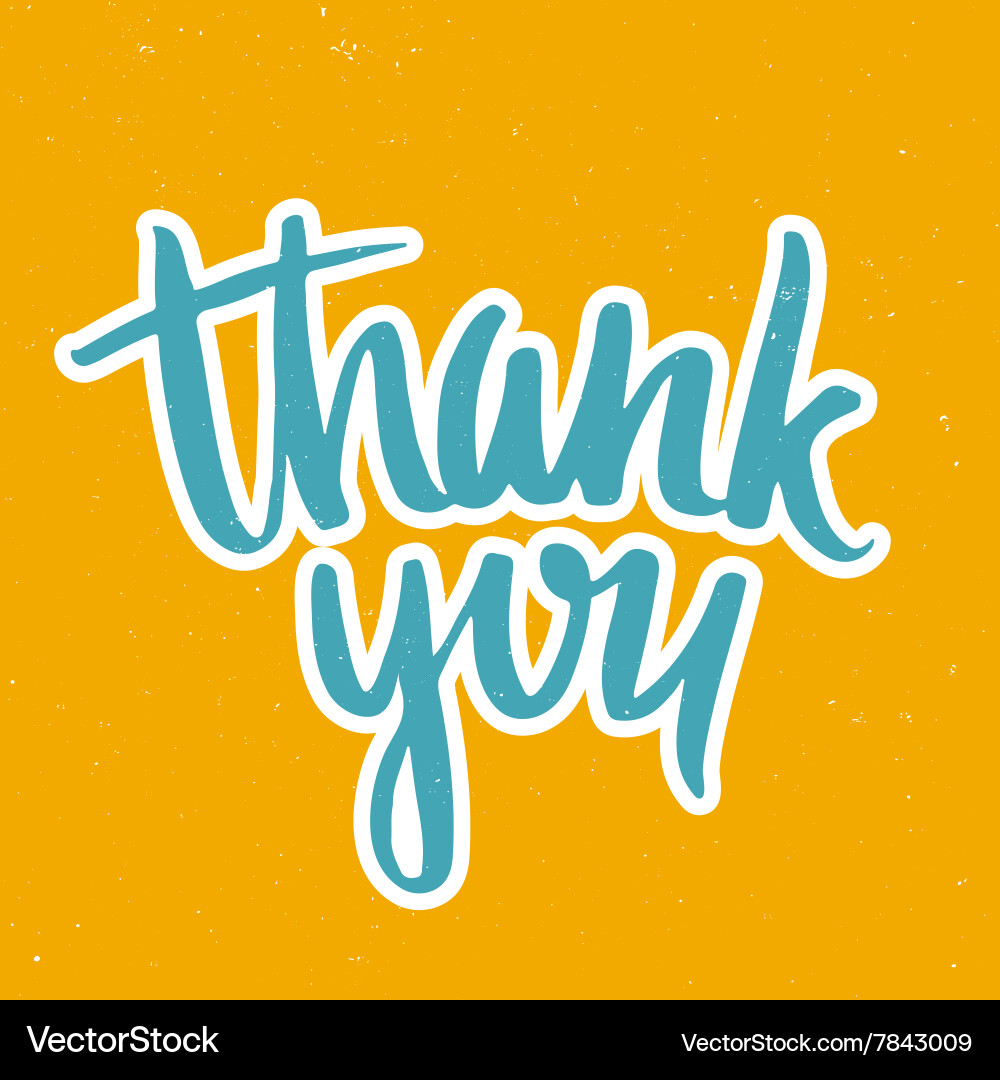 Hand drawn lettering poster Royalty Free Vector Image