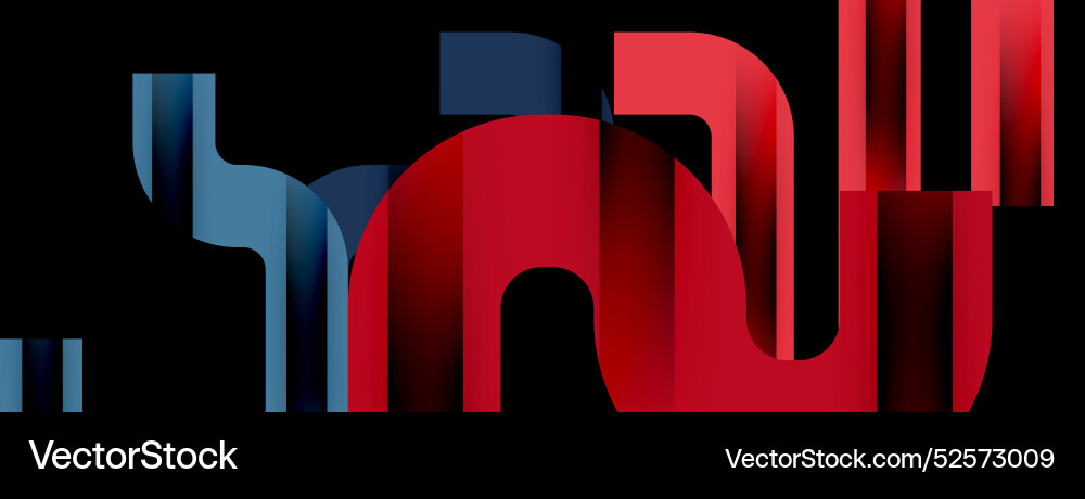 Lines abstract letter style design background Vector Image