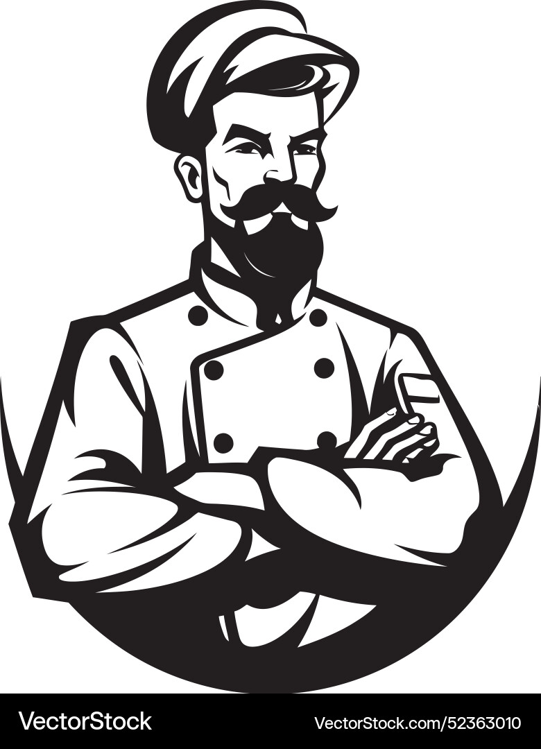 Abstract chef bundle Royalty Free Vector Image