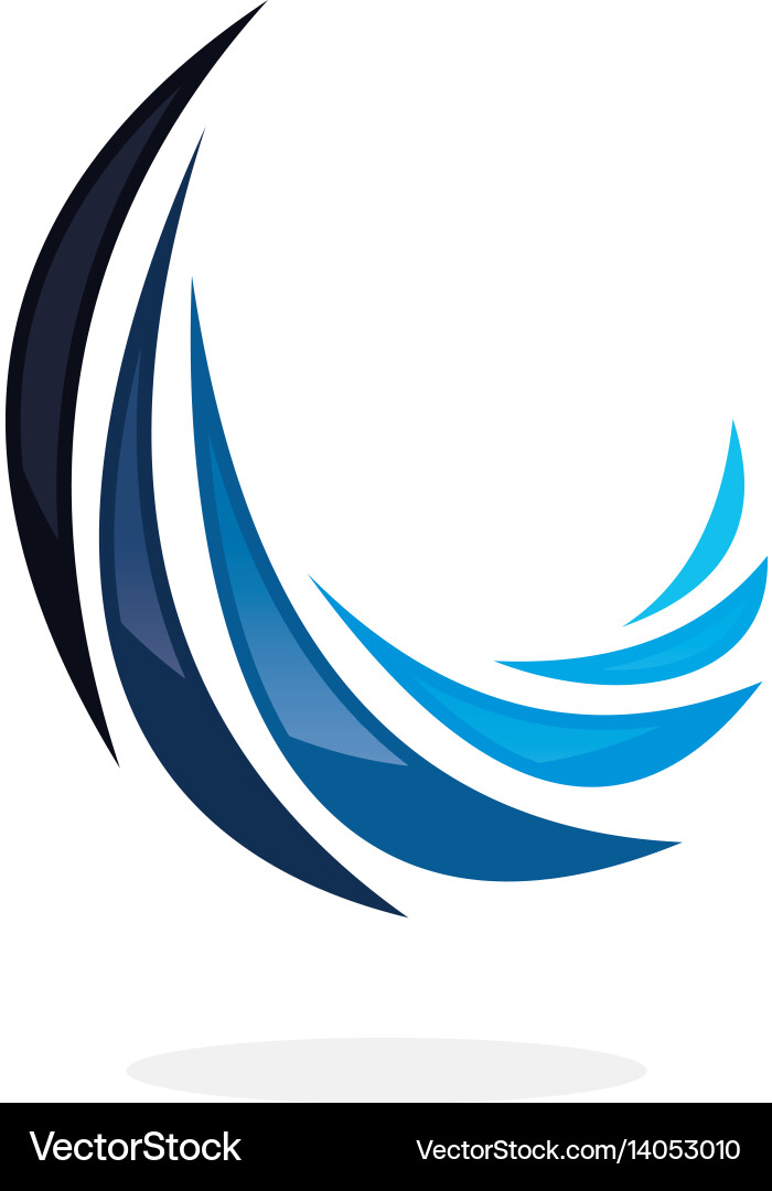 Abstract swirl logo Royalty Free Vector Image - VectorStock