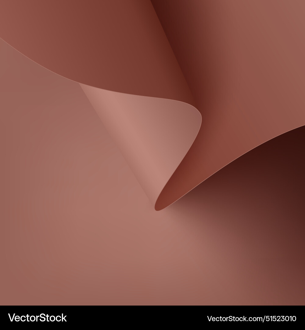 Curved sheet of colored paper Royalty Free Vector Image